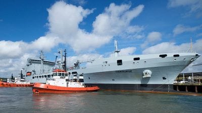 RFA Tideforce arrives in Falmouth ahead of entering service in support ...