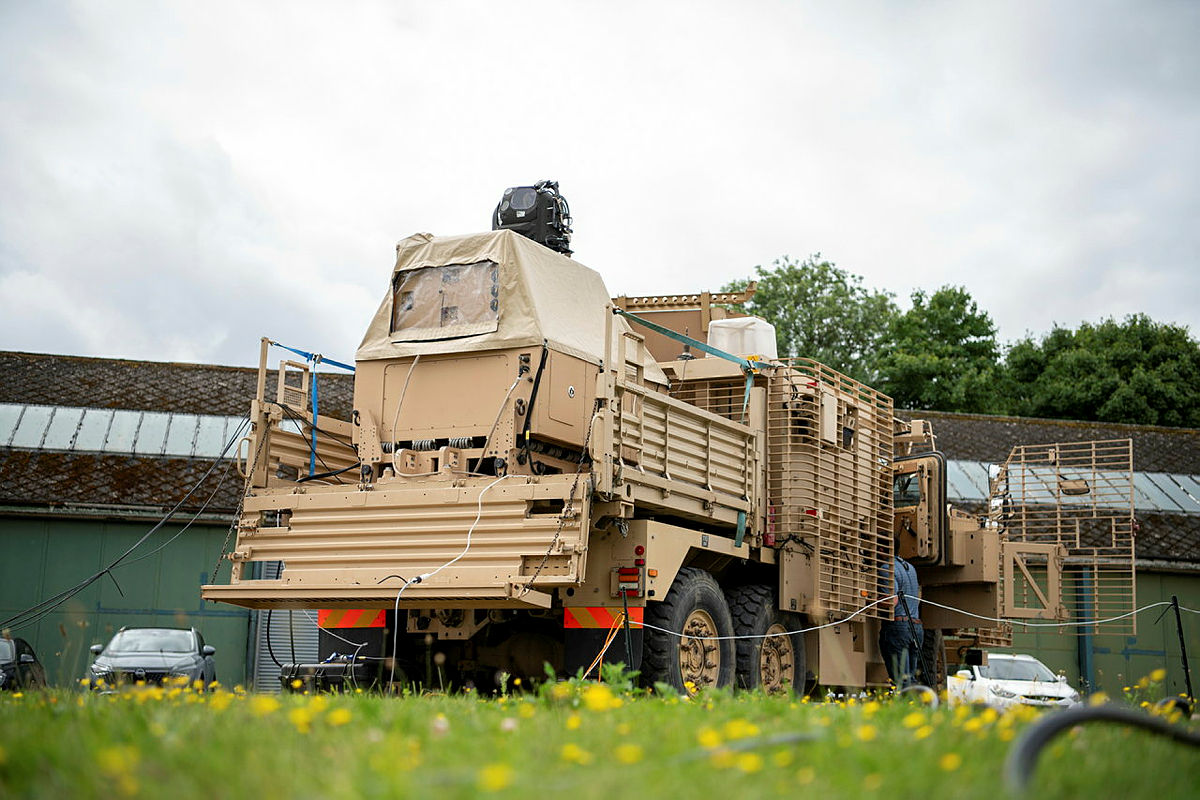 High-powered laser energy weapon fired from Wolfhound - Defence Equipment & Support