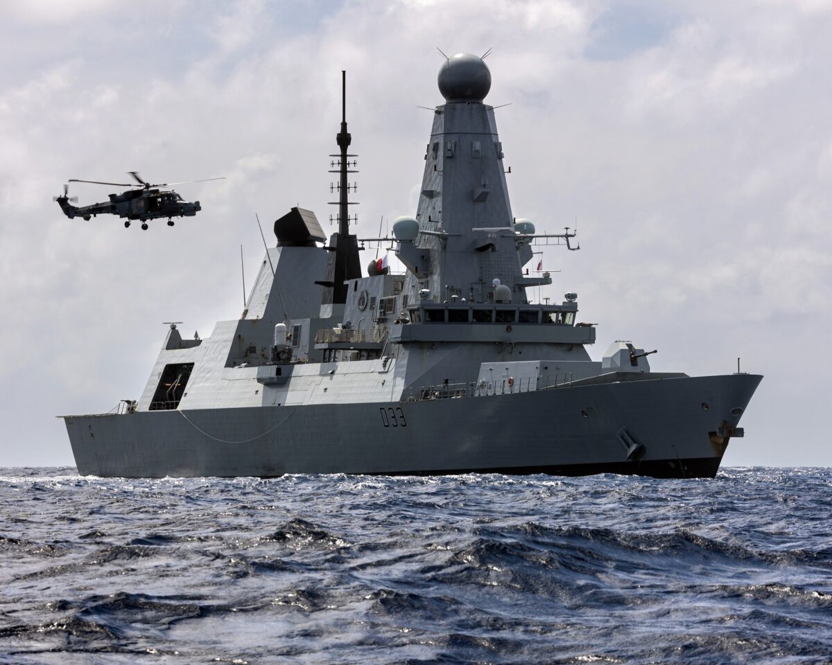 Successful first guided firing of the anti-ship Sea Venom missile from ...