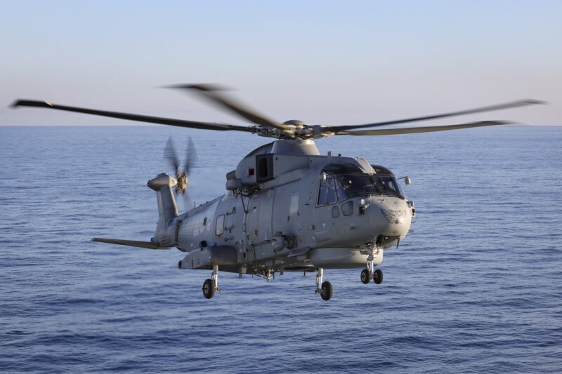 Successful first guided firing of the anti-ship Sea Venom missile from ...